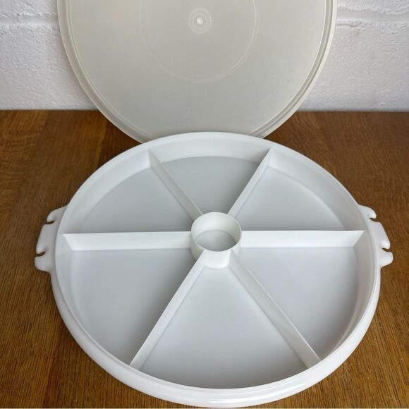 Tupperware | Kitchen | Vintage Tupperware Divided Partysusan Serving ...